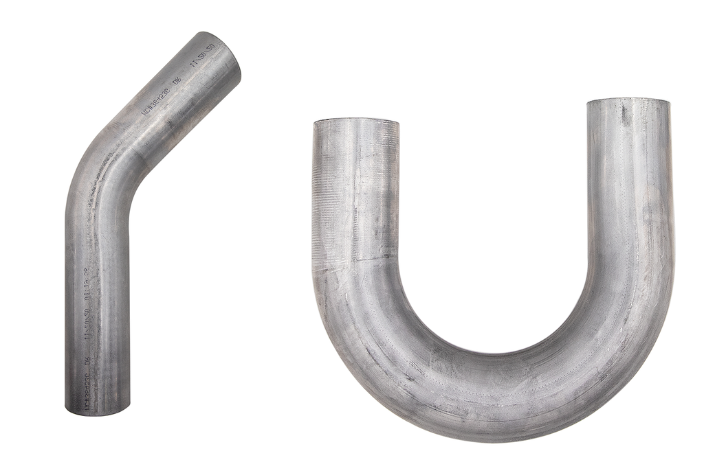 2.5" 45 Degree And 180 Degree Mandrel Bend Aluminized Mild Steel 16 Ga ...