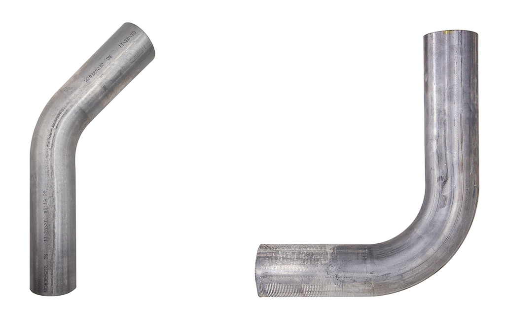 2.5" 45 Degree And 90 Degree Mandrel Bend Aluminized Mild Steel 16 Gau ...