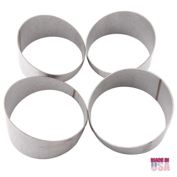 4" Aluminized 16 Gauge Mild Steel Pie Cuts 4 Pack Khaos Motorsports