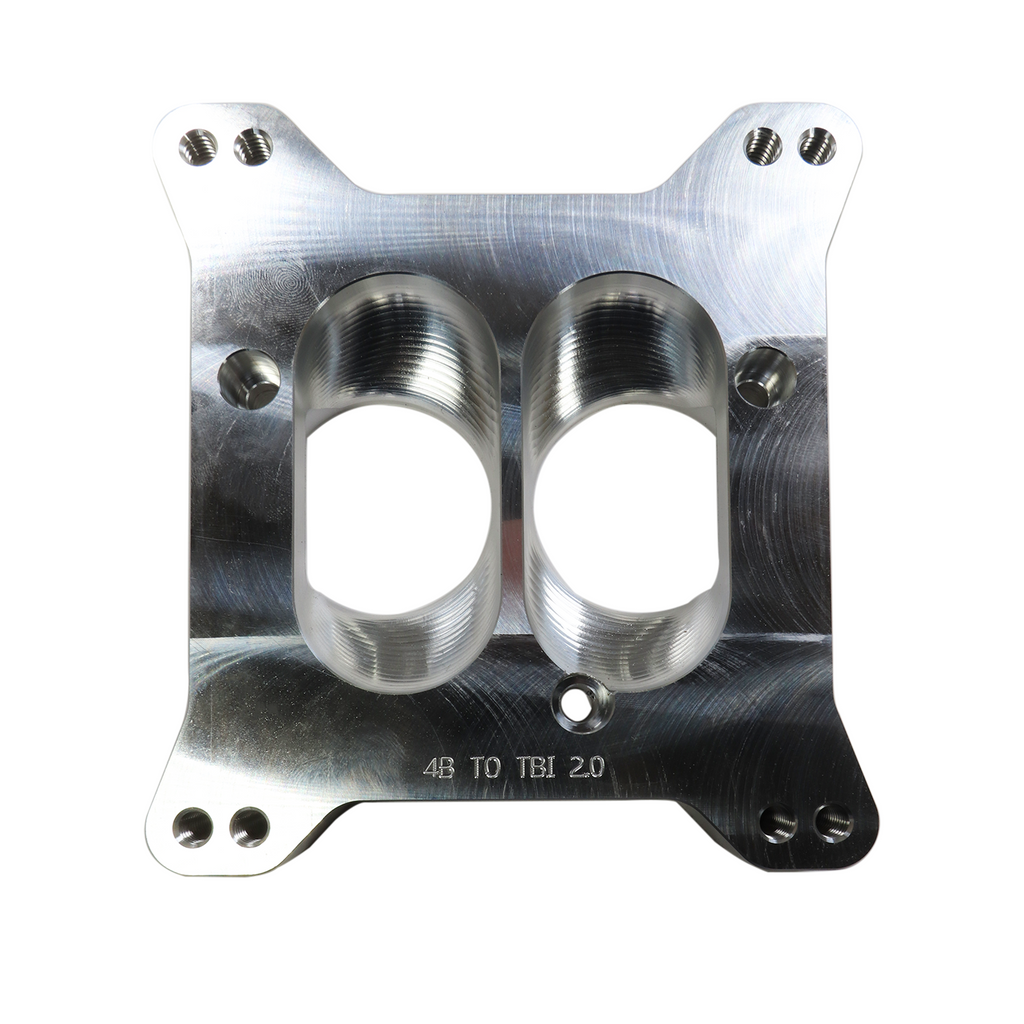 2 Barrel Carburetor 4-Barrel Carb To TBI Intake Adapter - Fits Chevy/GM ...