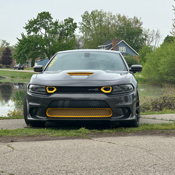 2015-2023 Dodge Charger SRT OEM Color Match Lower Grille And Upper Gri ...