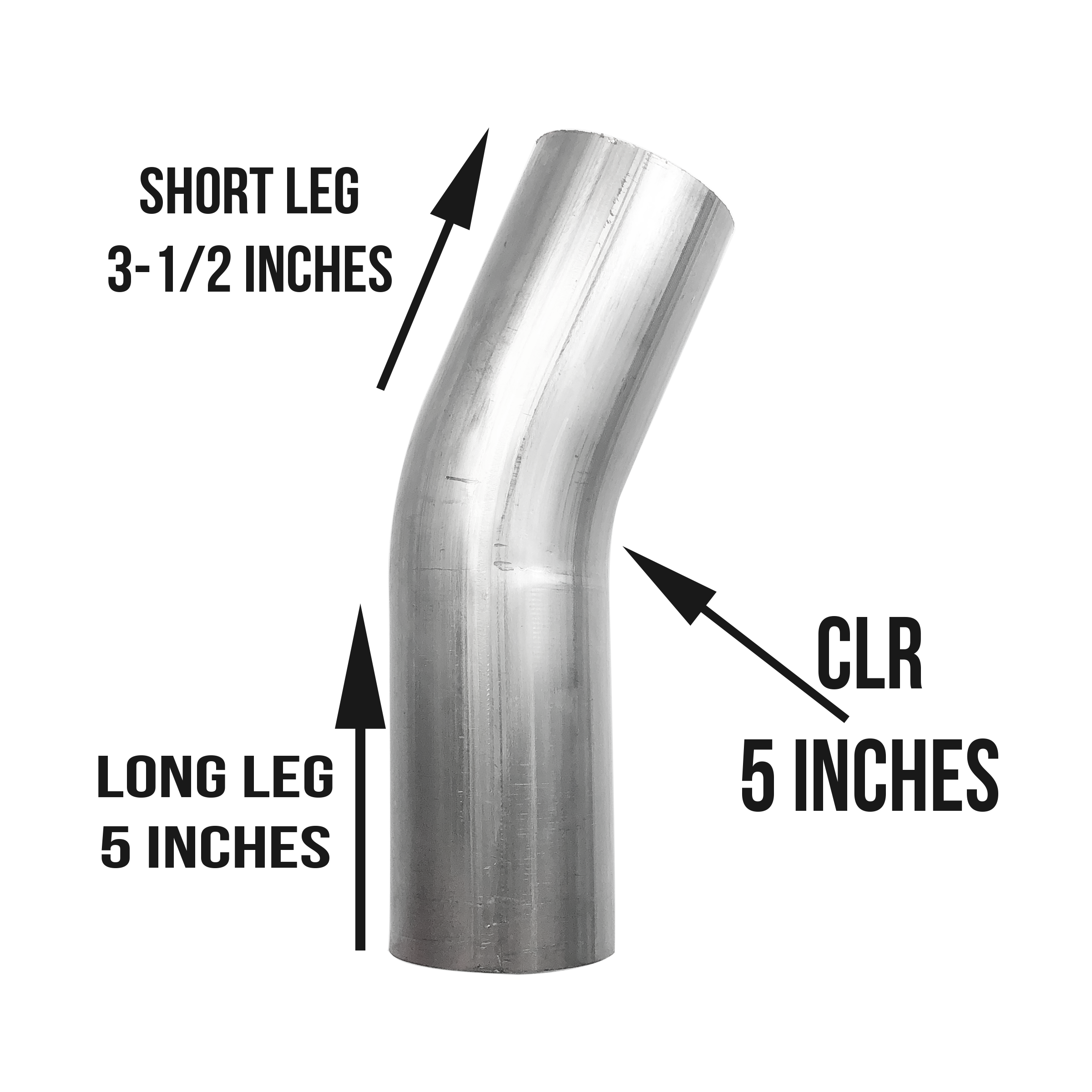 3" 22.5 Degree Bend 304 Stainless Steel – Khaos Motorsports