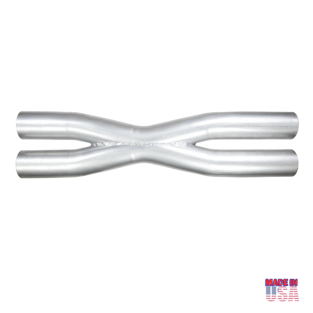 3" Crossover X-Pipe aluminized Mild Steel – Khaos Motorsports