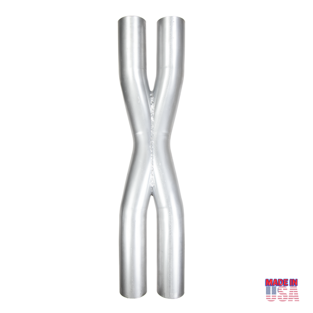 3" Crossover X-Pipe aluminized Mild Steel – Khaos Motorsports