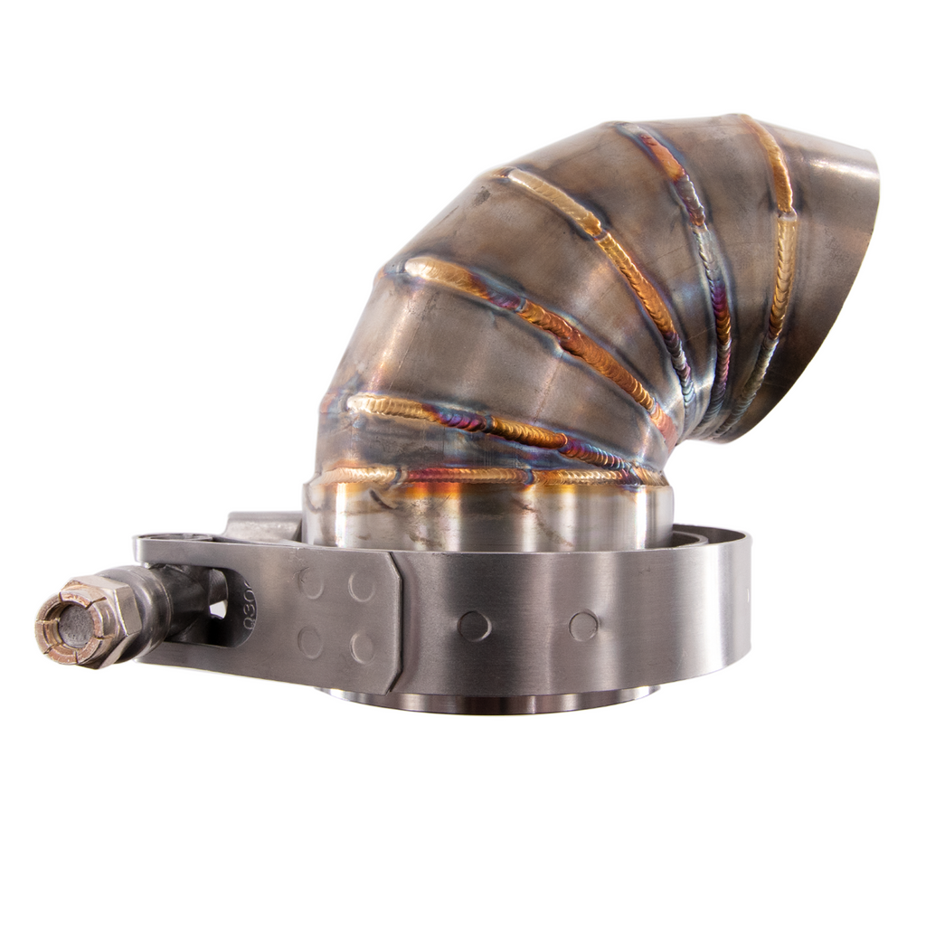 V-band with short 90+ degree bend Stainless steel SS Back purged ...