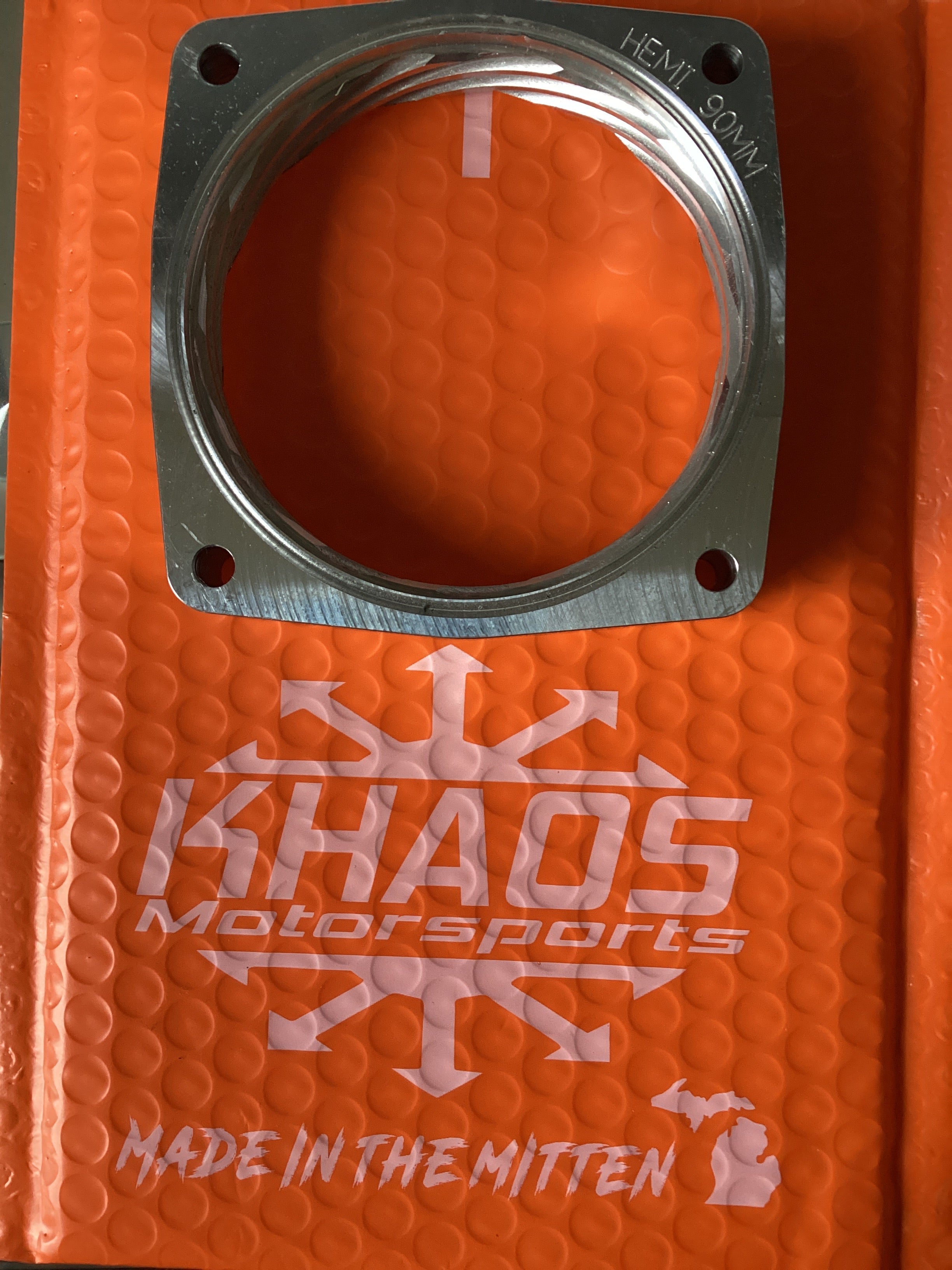 Khaos Motorsports Helix Throttle Body Spacer Dodge Charger / Challenge